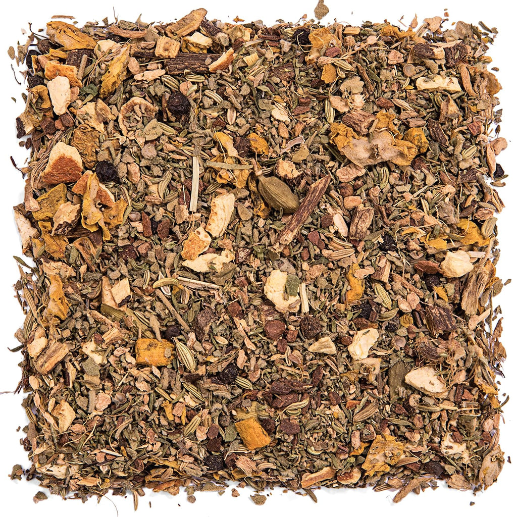 aromatic herbal tea with turmeric