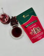 aromatic hibiscus tea for soothing