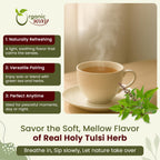 aromatic holy tulsi herbal tea