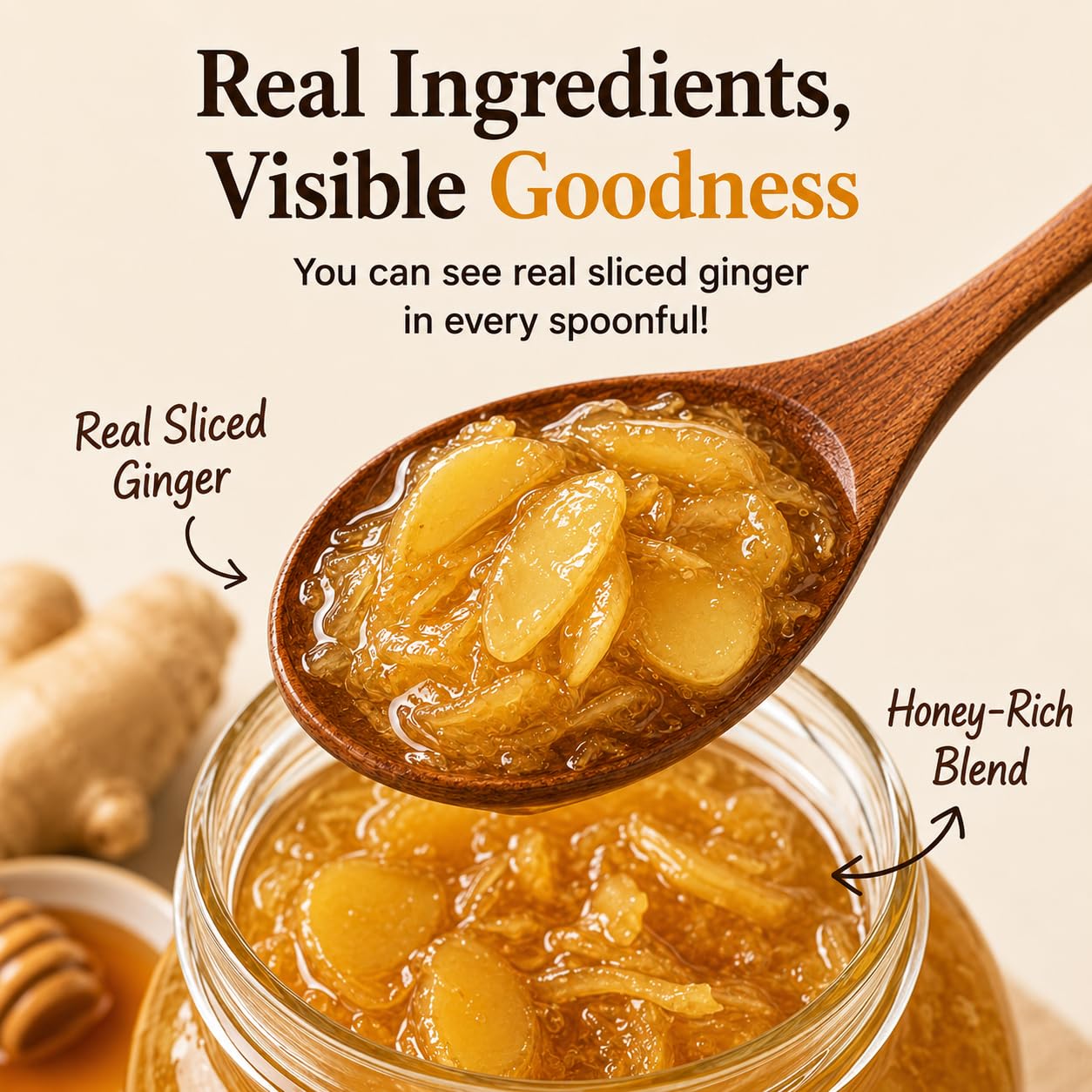 aromatic honey ginger tea experience