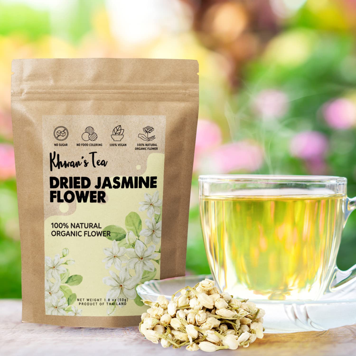 aromatic jasmine flowers for tea