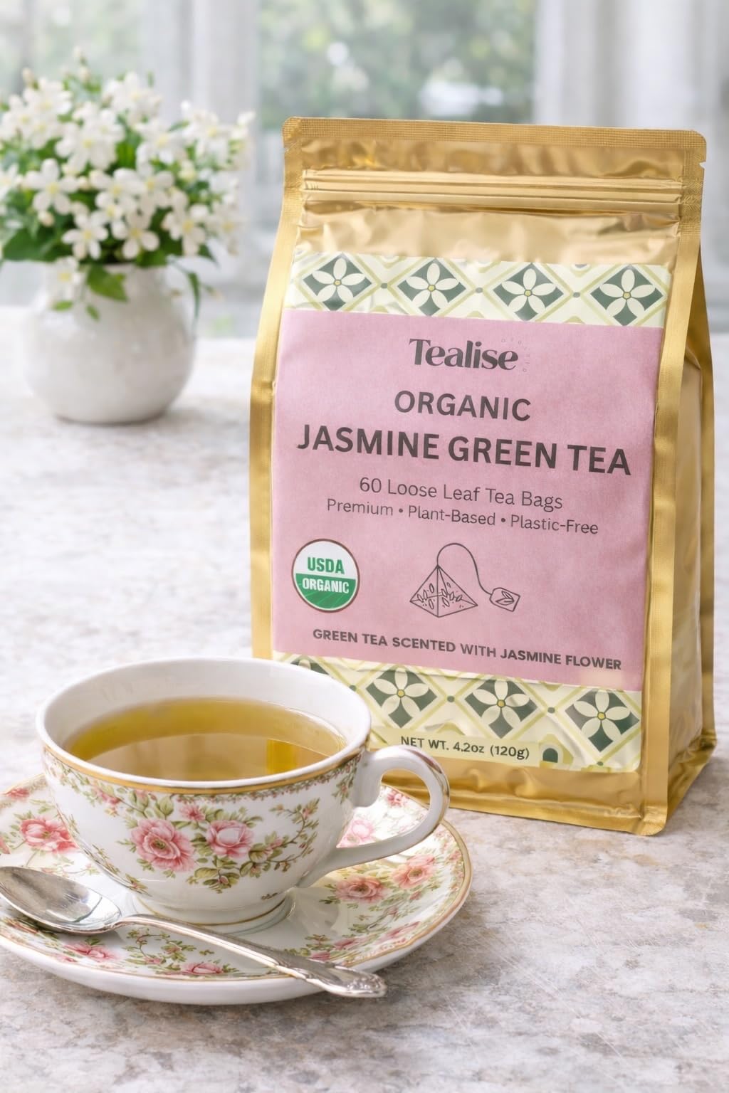 aromatic jasmine tea for wellness