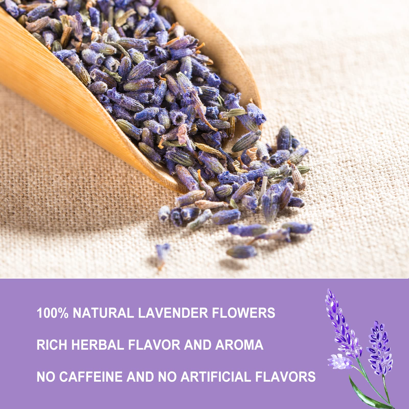 aromatic lavender buds for tea