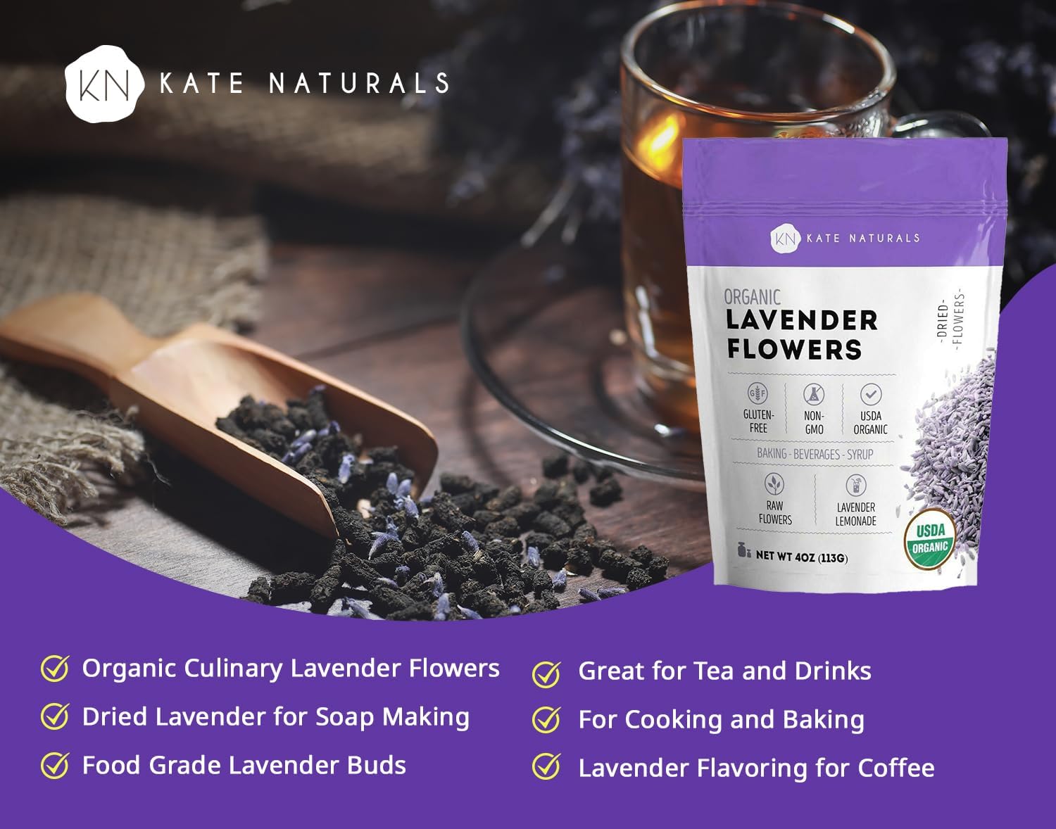 aromatic lavender for herbal infusions