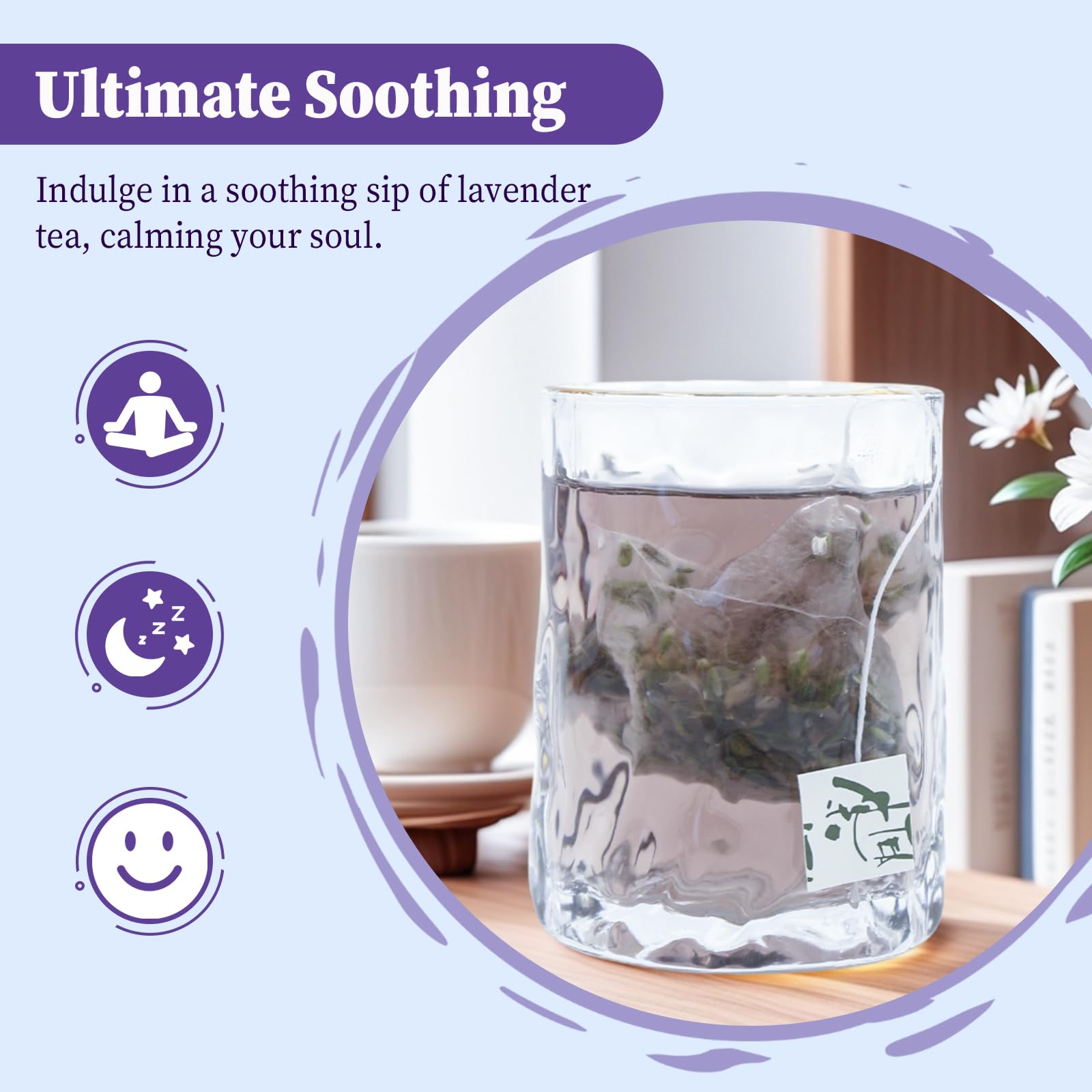 aromatic lavender tea bags for wellness