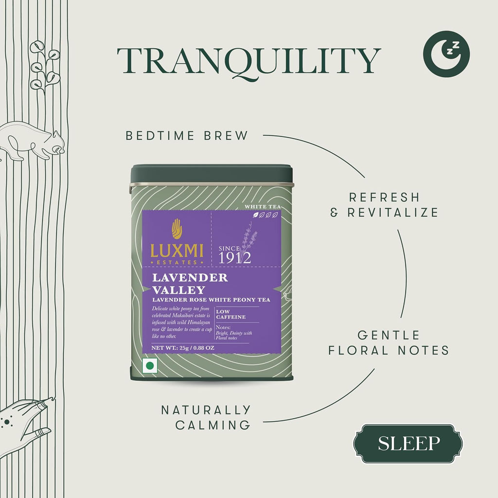 aromatic lavender tea for calming