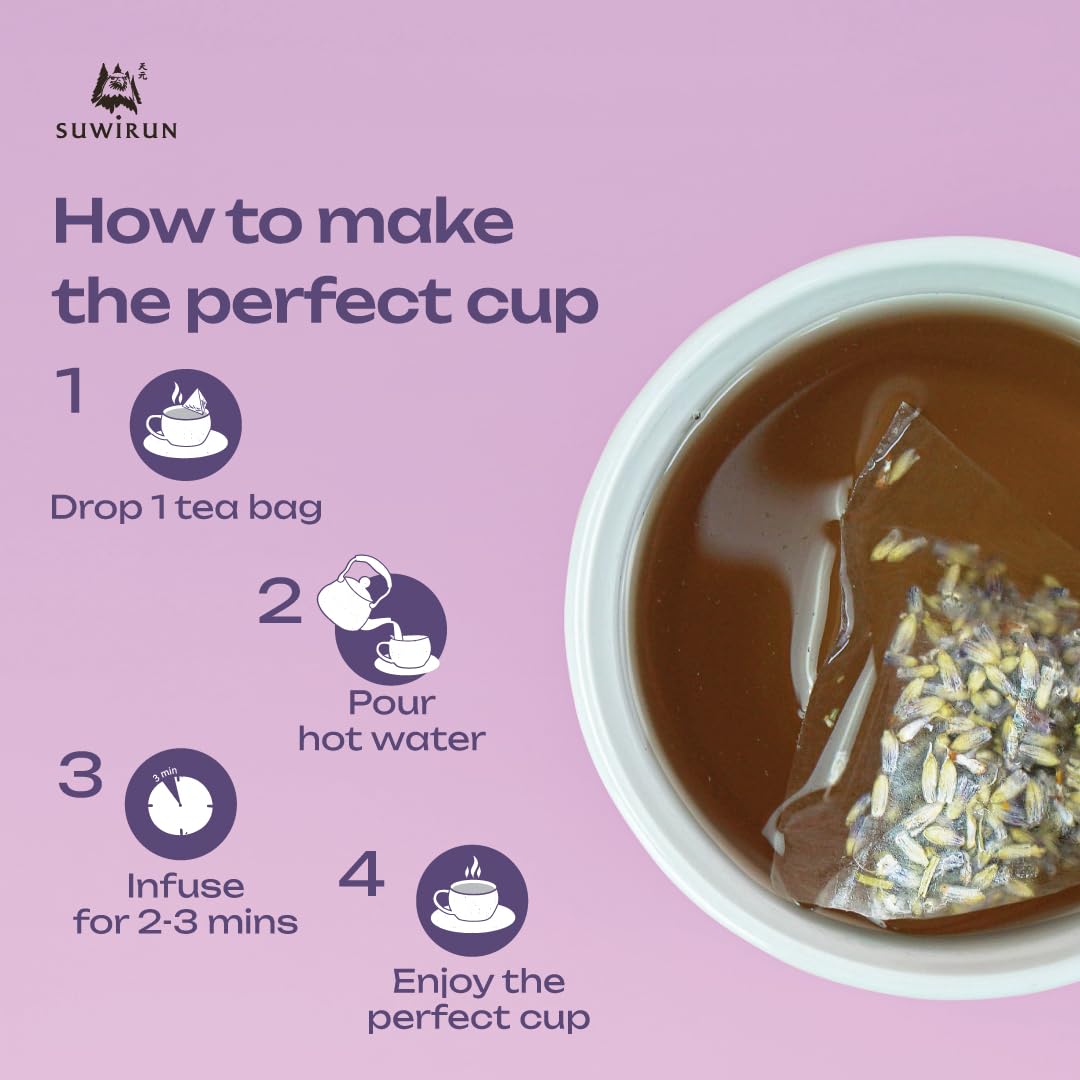 aromatic lavender tea for stress relief
