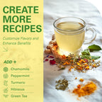 aromatic lemon ginger herbal infusion