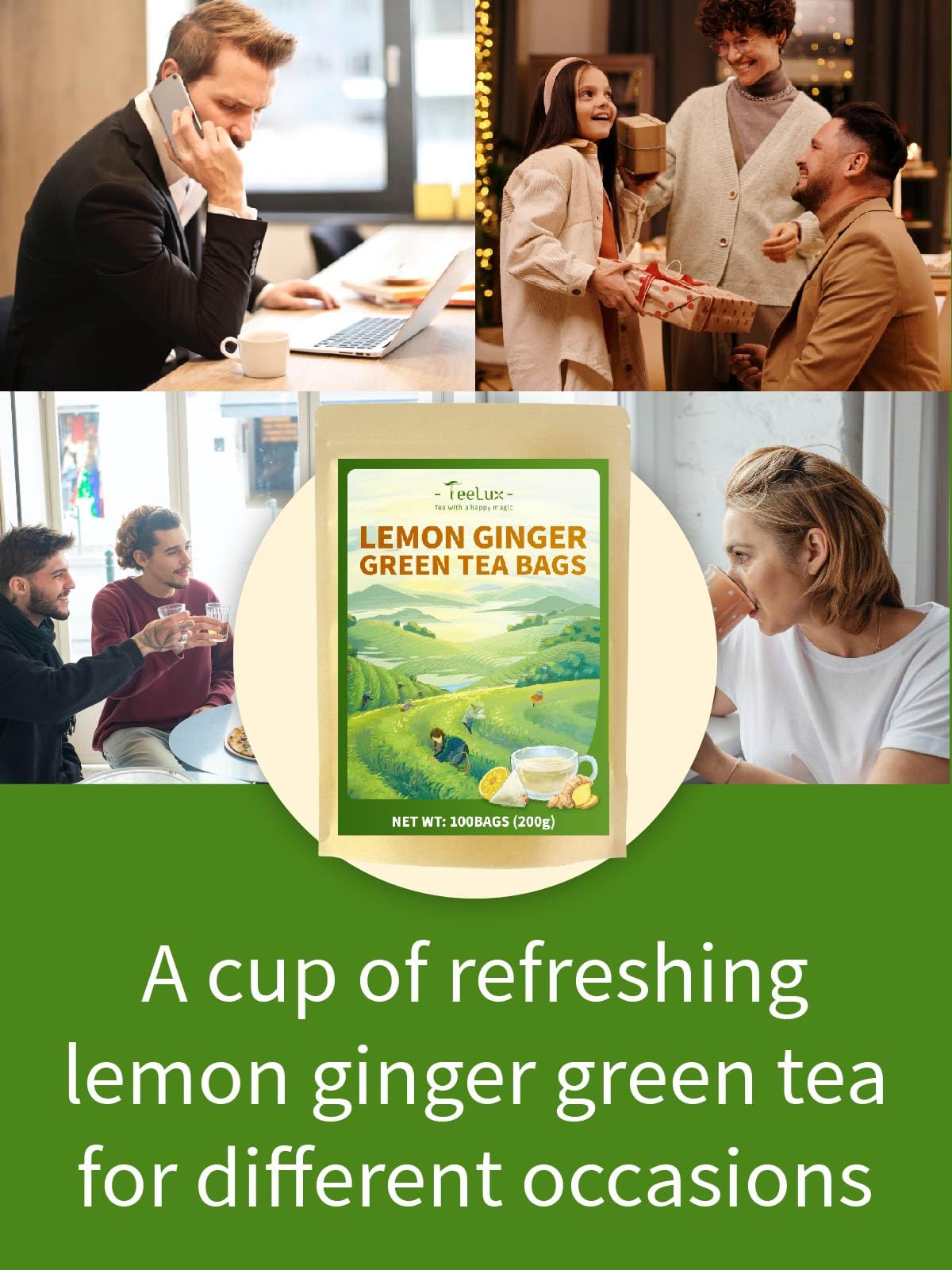 aromatic lemon ginger tea experience