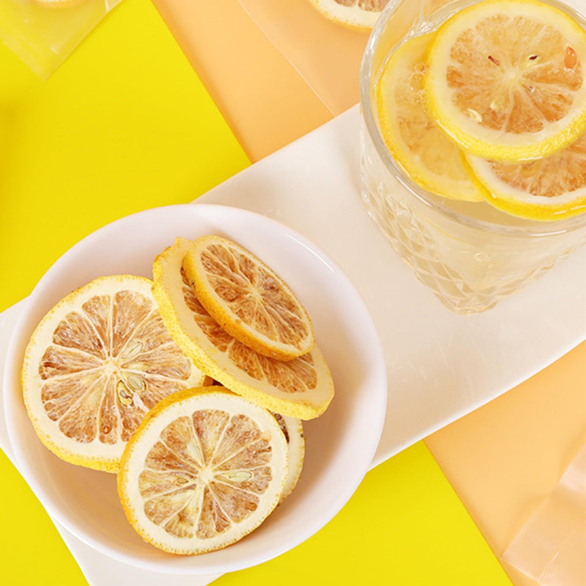 aromatic lemon slices for herbal blends