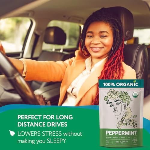 aromatic loose leaf peppermint tea