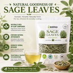 aromatic loose sage tea infusion