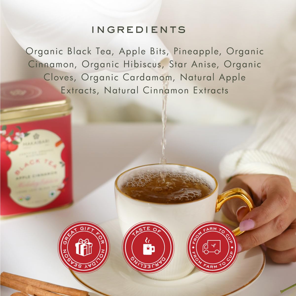aromatic Makaibari black tea experience