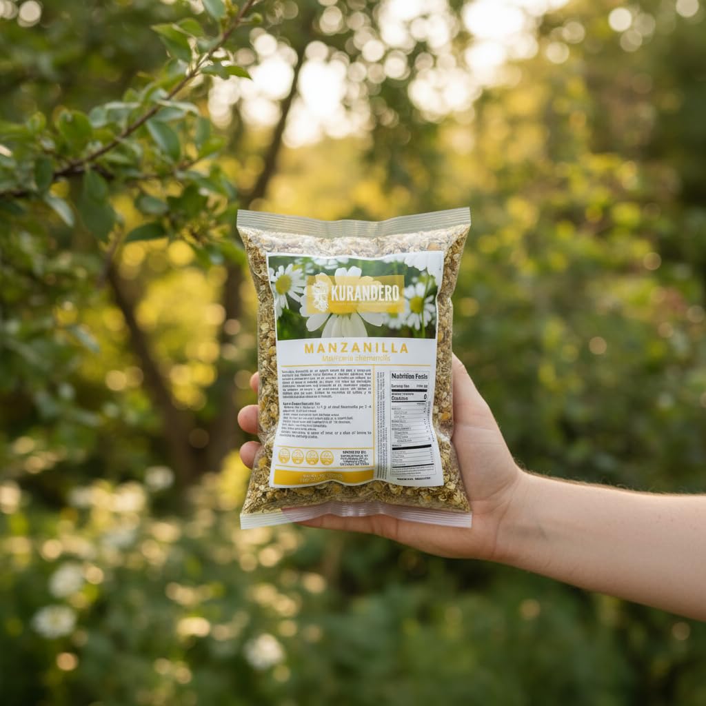 aromatic Manzanilla tea for digestion