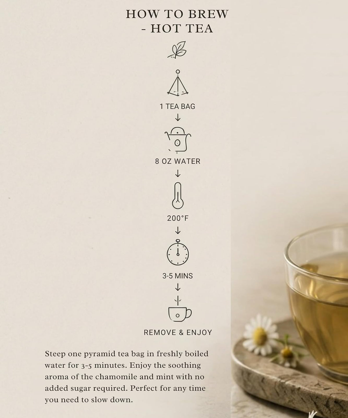 aromatic mint chamomile tea blend