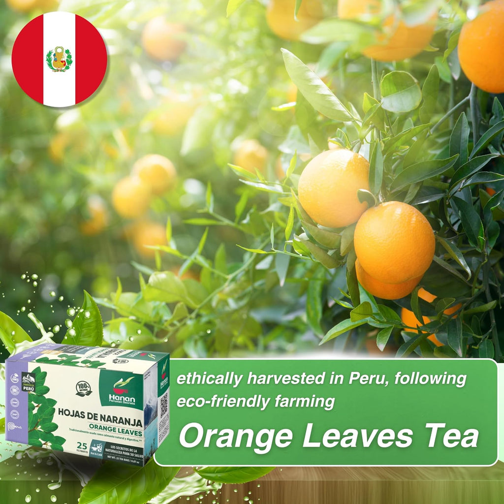 aromatic orange leaves tea bags