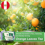 aromatic orange leaves tea bags