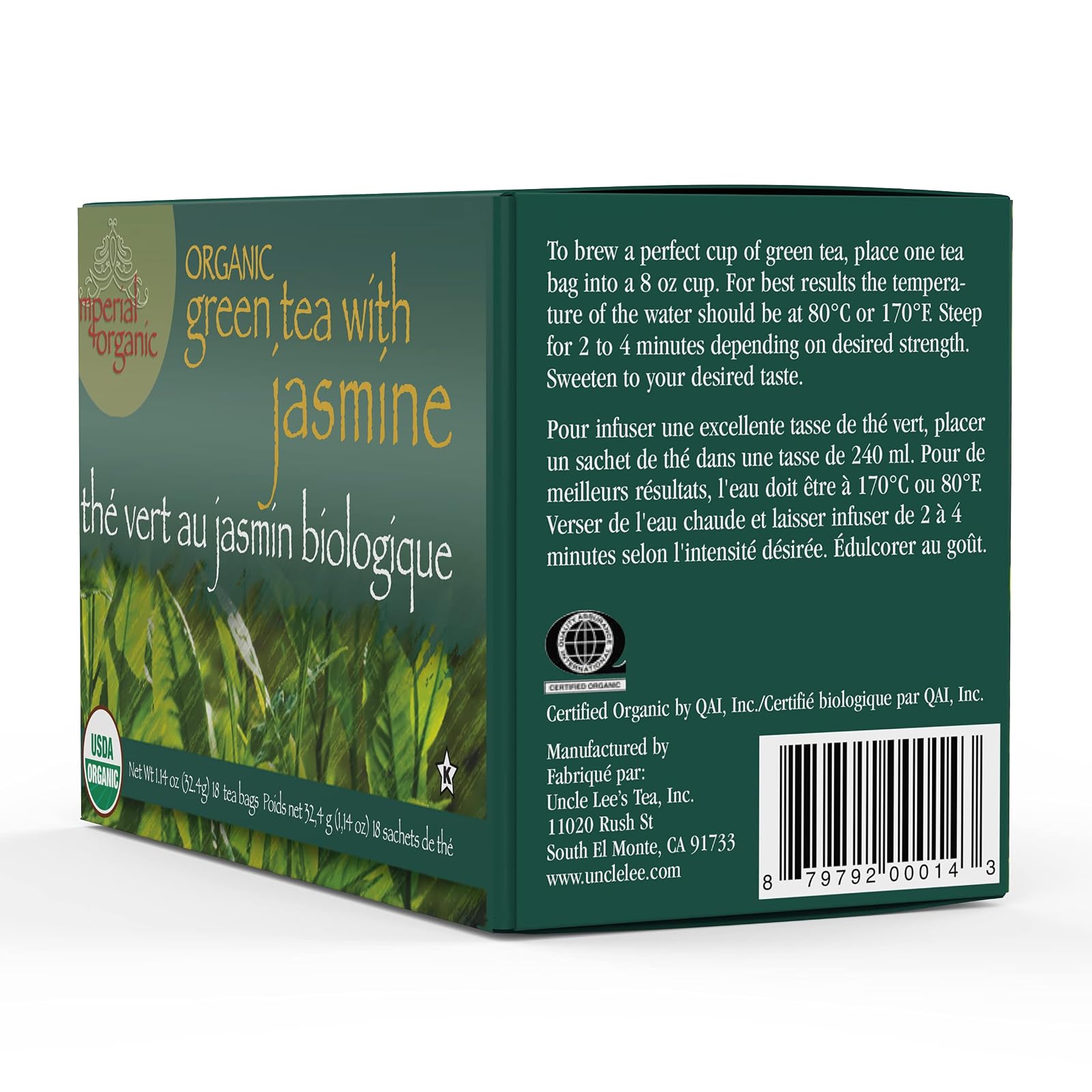 aromatic organic green tea blend