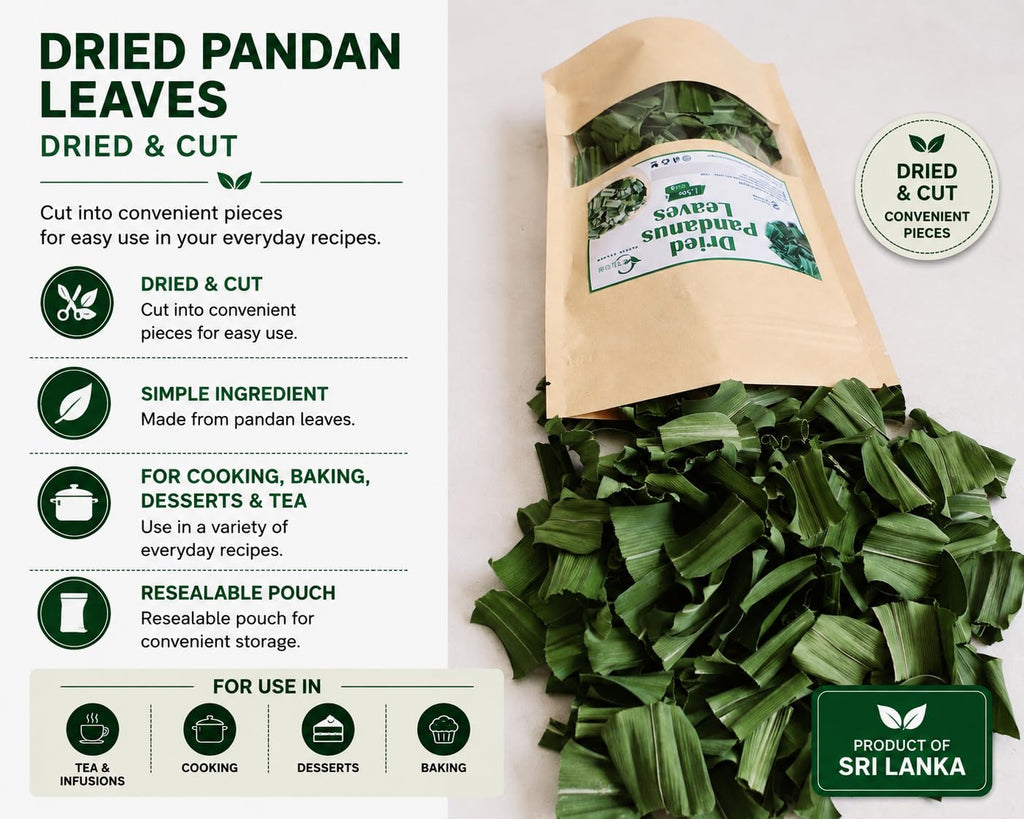 Aromatic pandan leaves for brewing