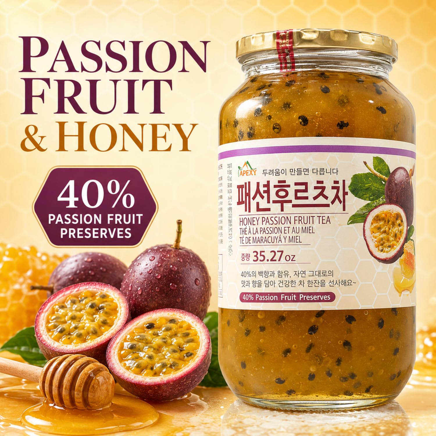 aromatic passion fruit tea leaves