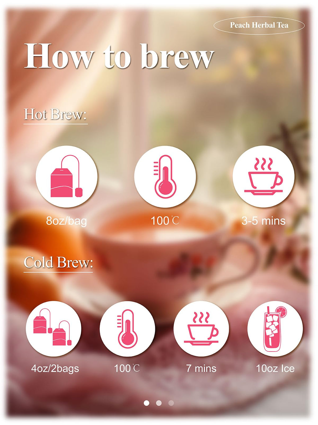 aromatic peach herbal blend