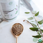 aromatic peppermint leaves for brewing