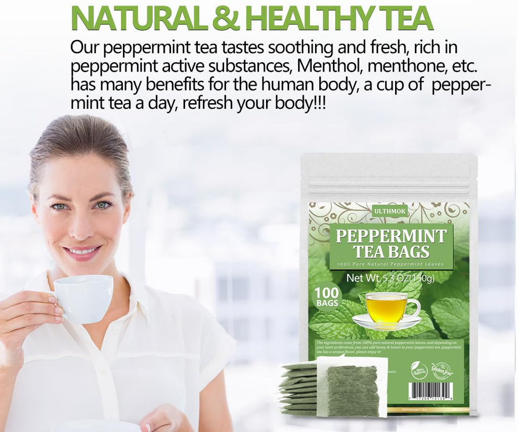 aromatic peppermint tea for relaxation