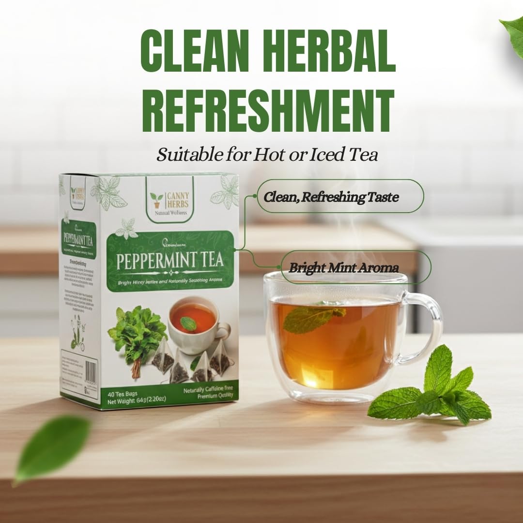 aromatic peppermint tea for relaxation