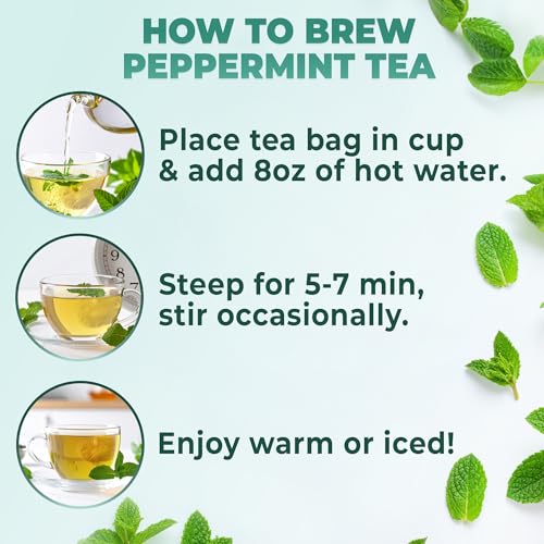 aromatic peppermint tea for wellness