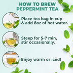 aromatic peppermint tea for wellness