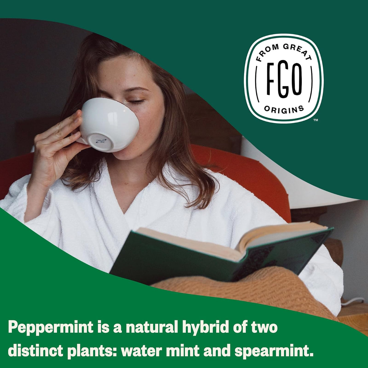 aromatic peppermint tea for wellness