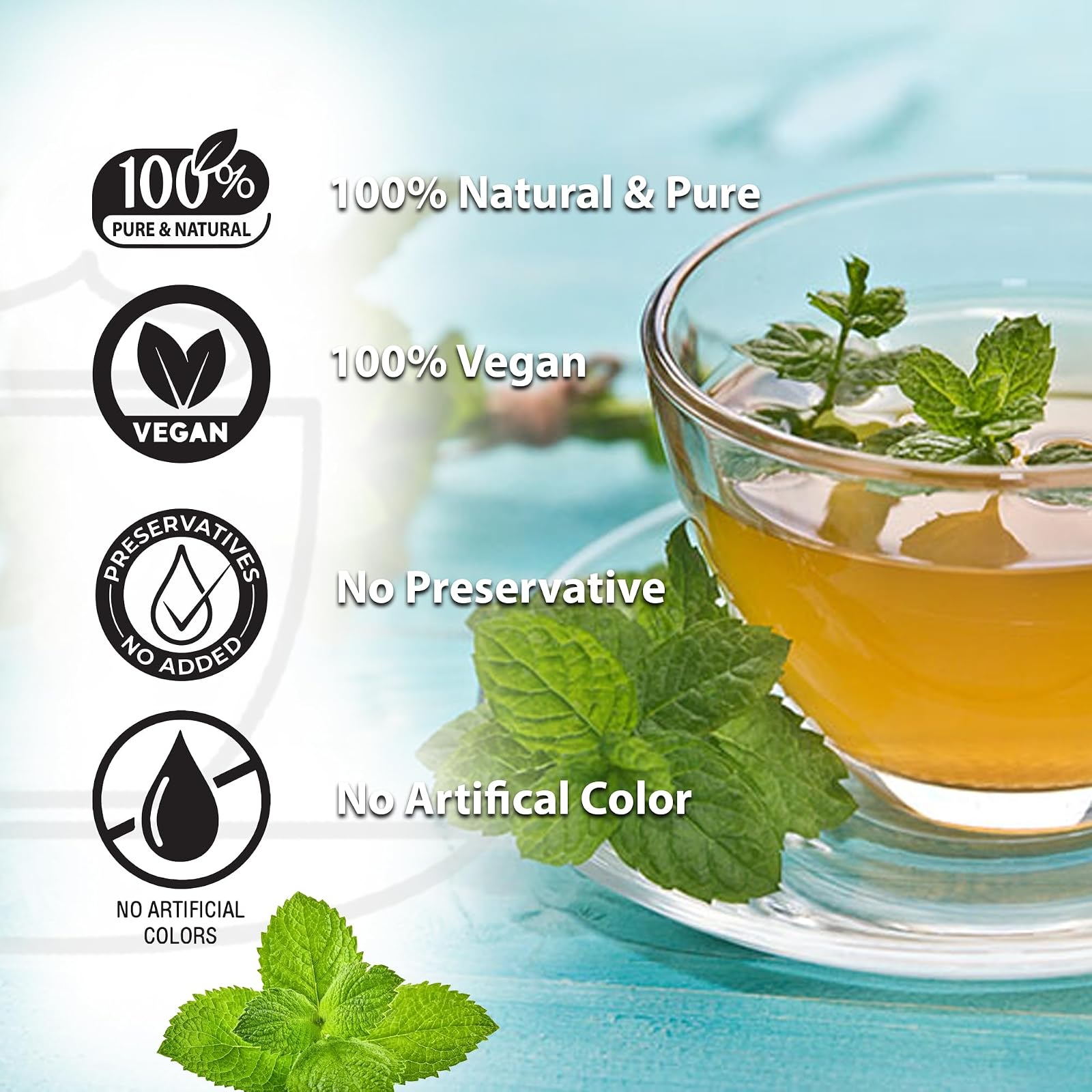 aromatic peppermint tea for wellness