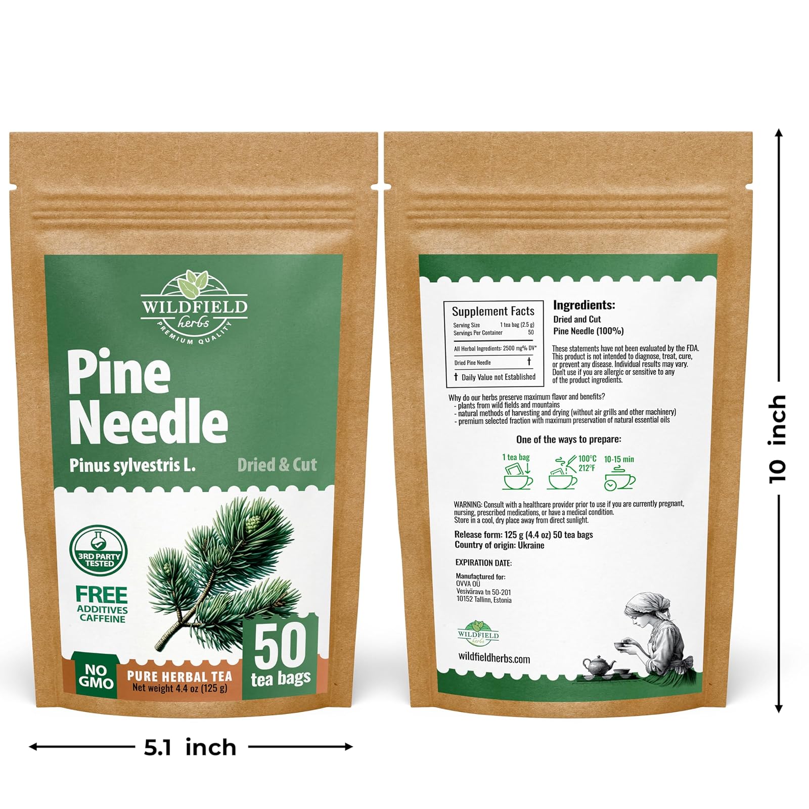 aromatic pine needle tea for wellness