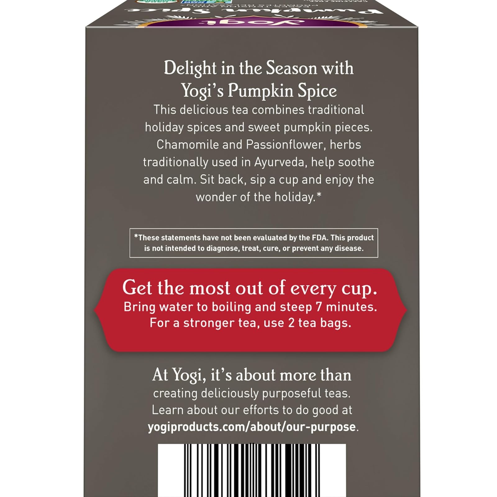 aromatic pumpkin spice tea blend