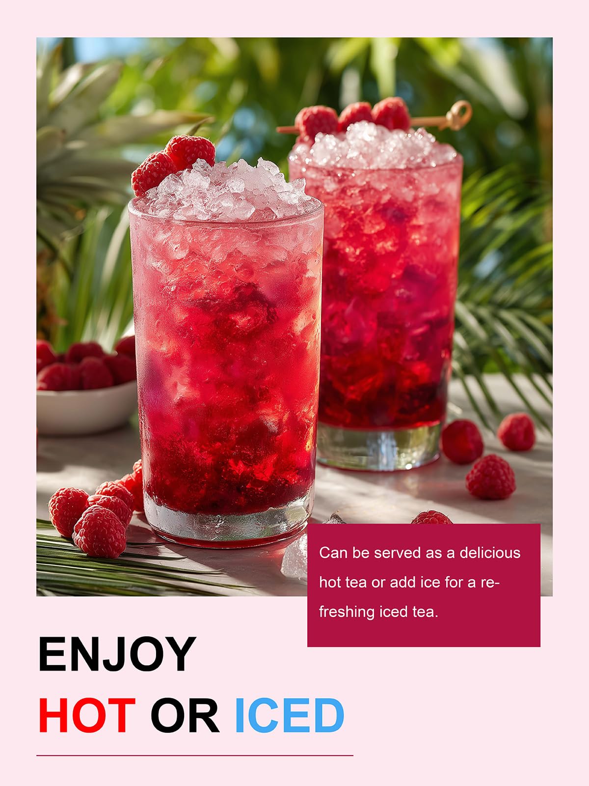 aromatic raspberry hibiscus flavour