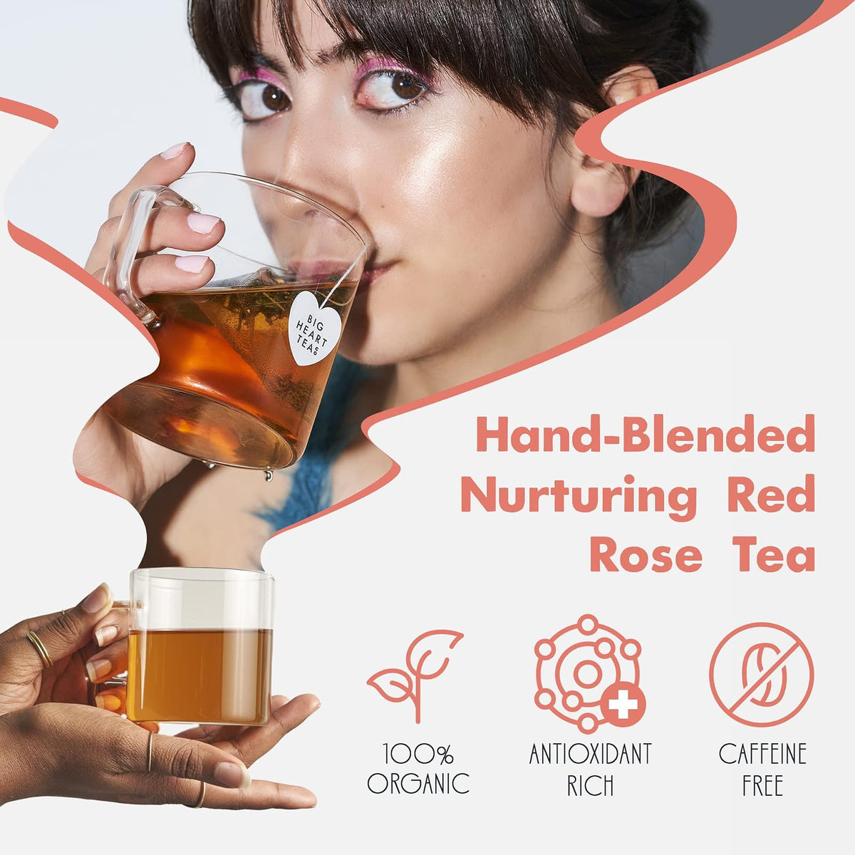 aromatic red rose herbal infusion