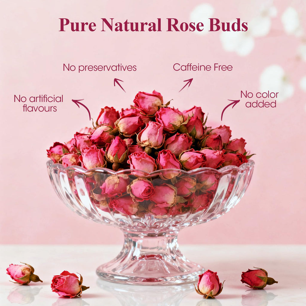 aromatic rose bud herbal infusion