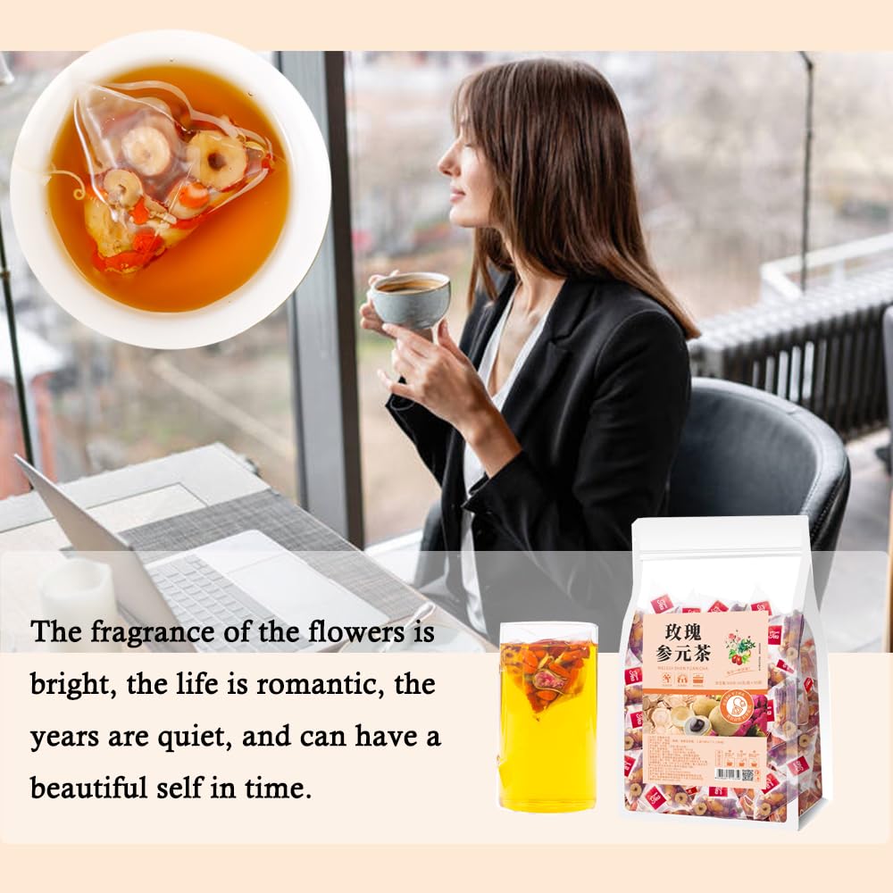 aromatic rose ginseng herbal infusion