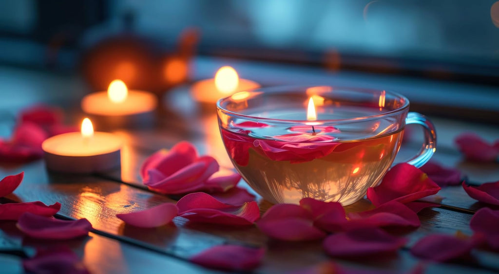 aromatic rose petals for herbal infusions
