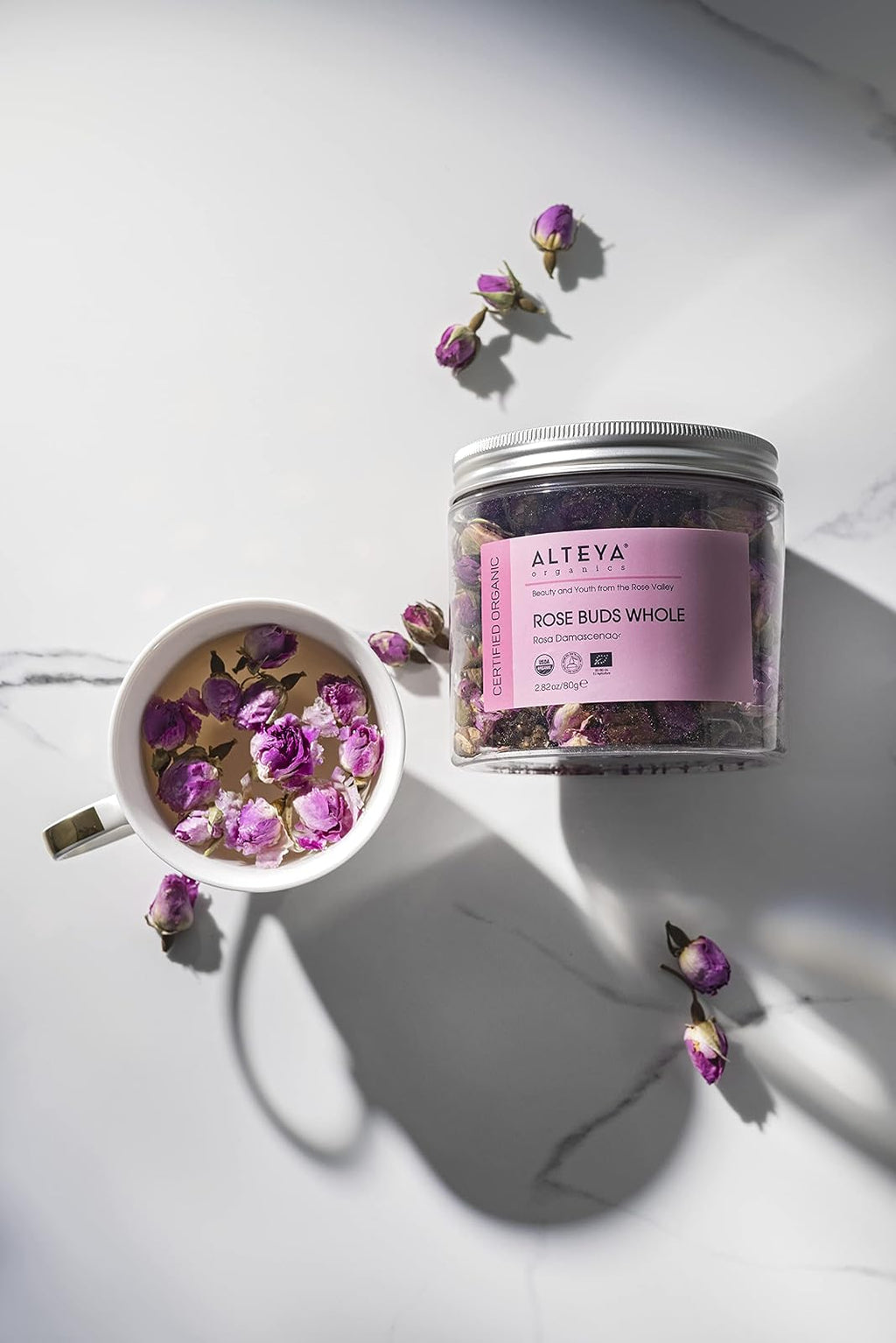 aromatic rose tea for soothing