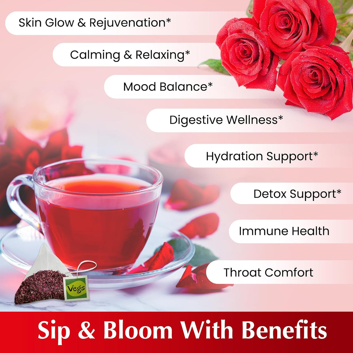 aromatic rose tea for wellness
