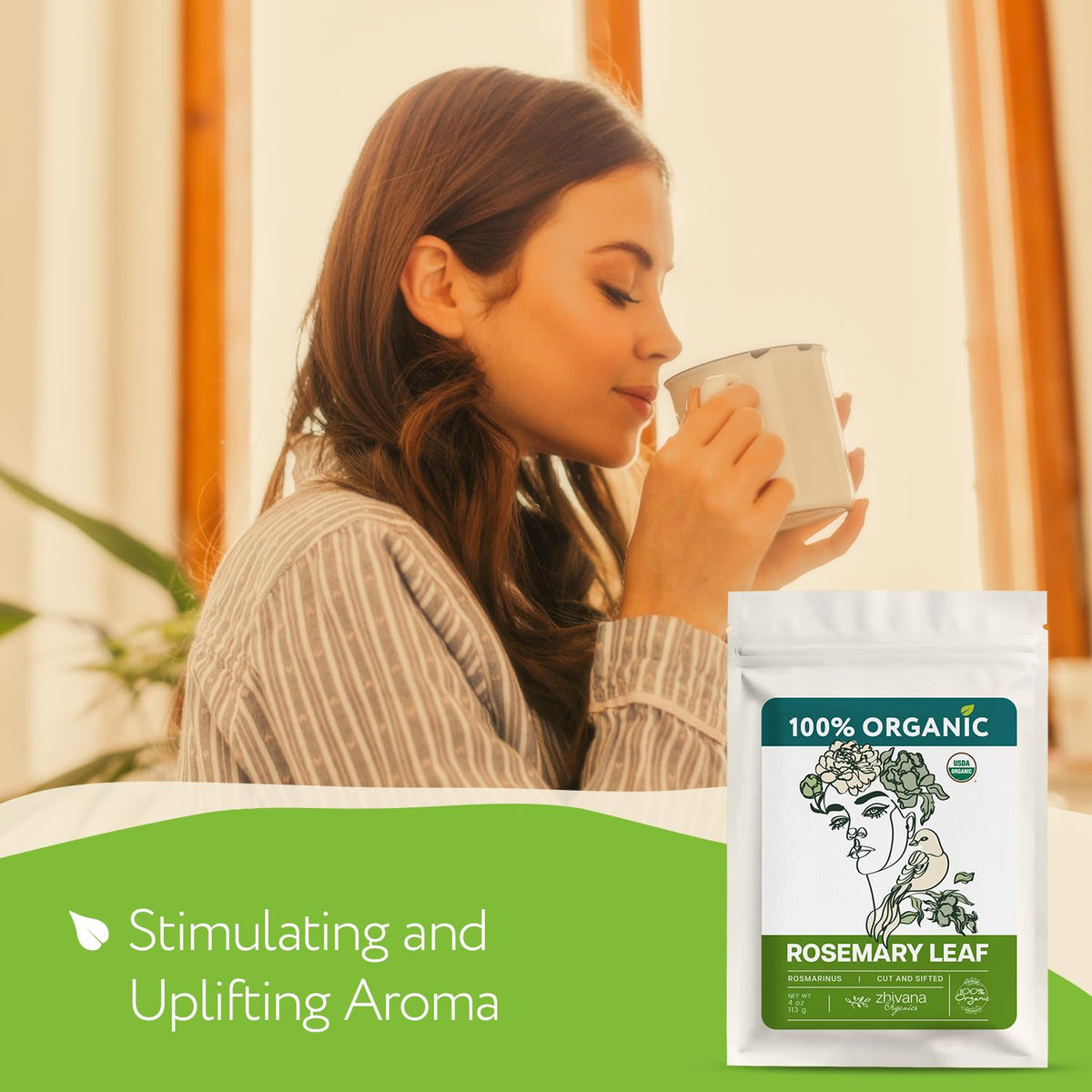 aromatic rosemary for tea blends
