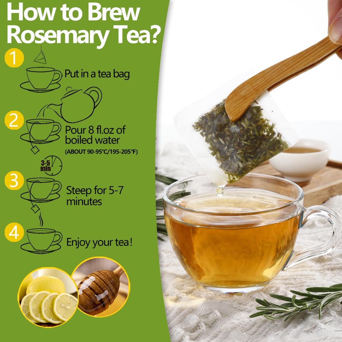 aromatic rosemary herbal infusion
