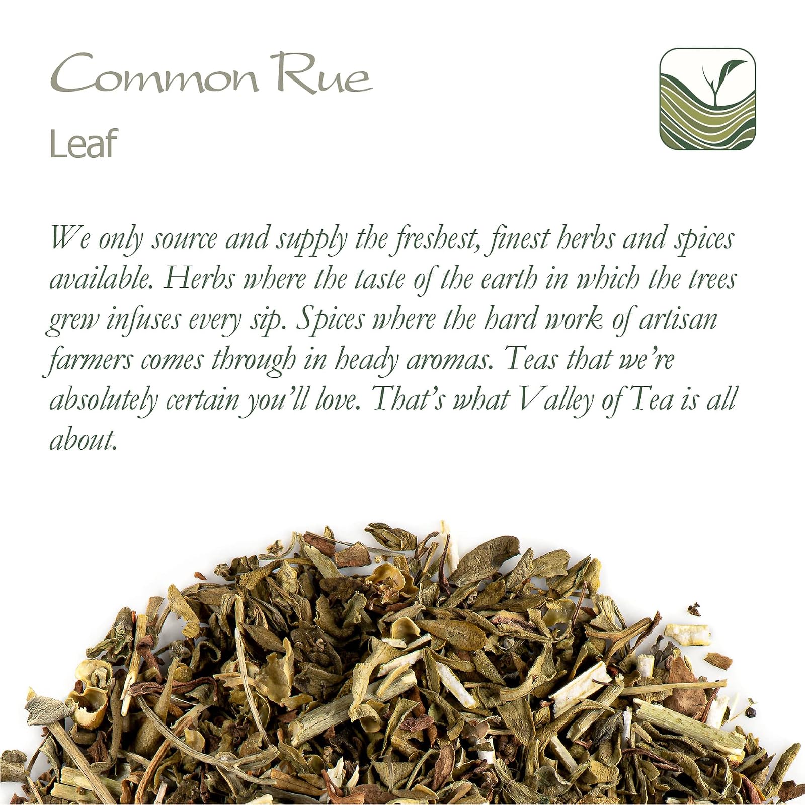 aromatic rue herb for tea blends