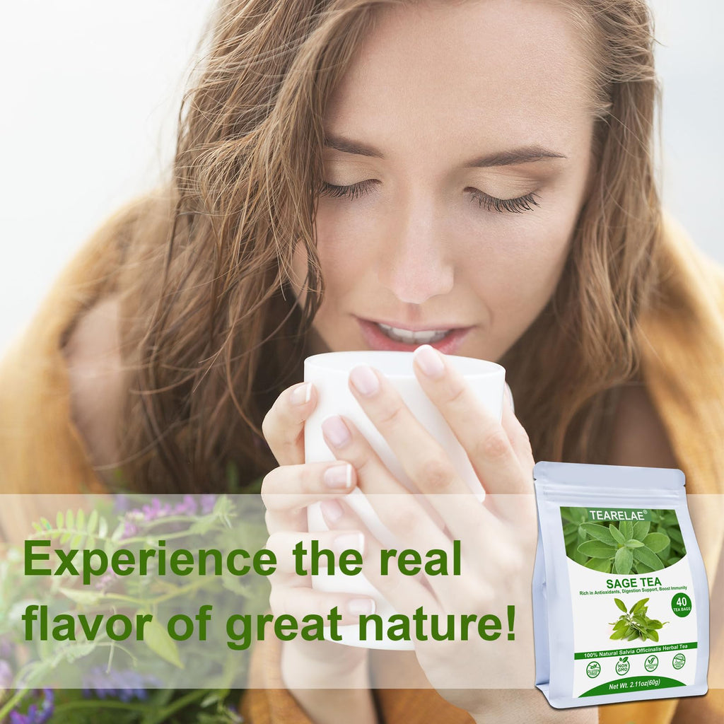 aromatic sage leaf tea for wellness