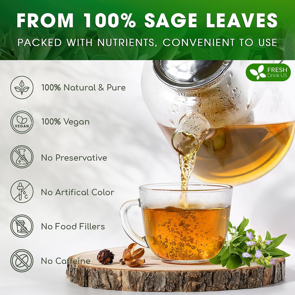 aromatic sage tea for digestive health