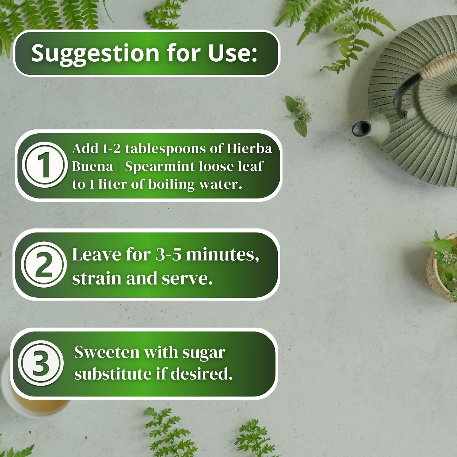 aromatic spearmint tea experience