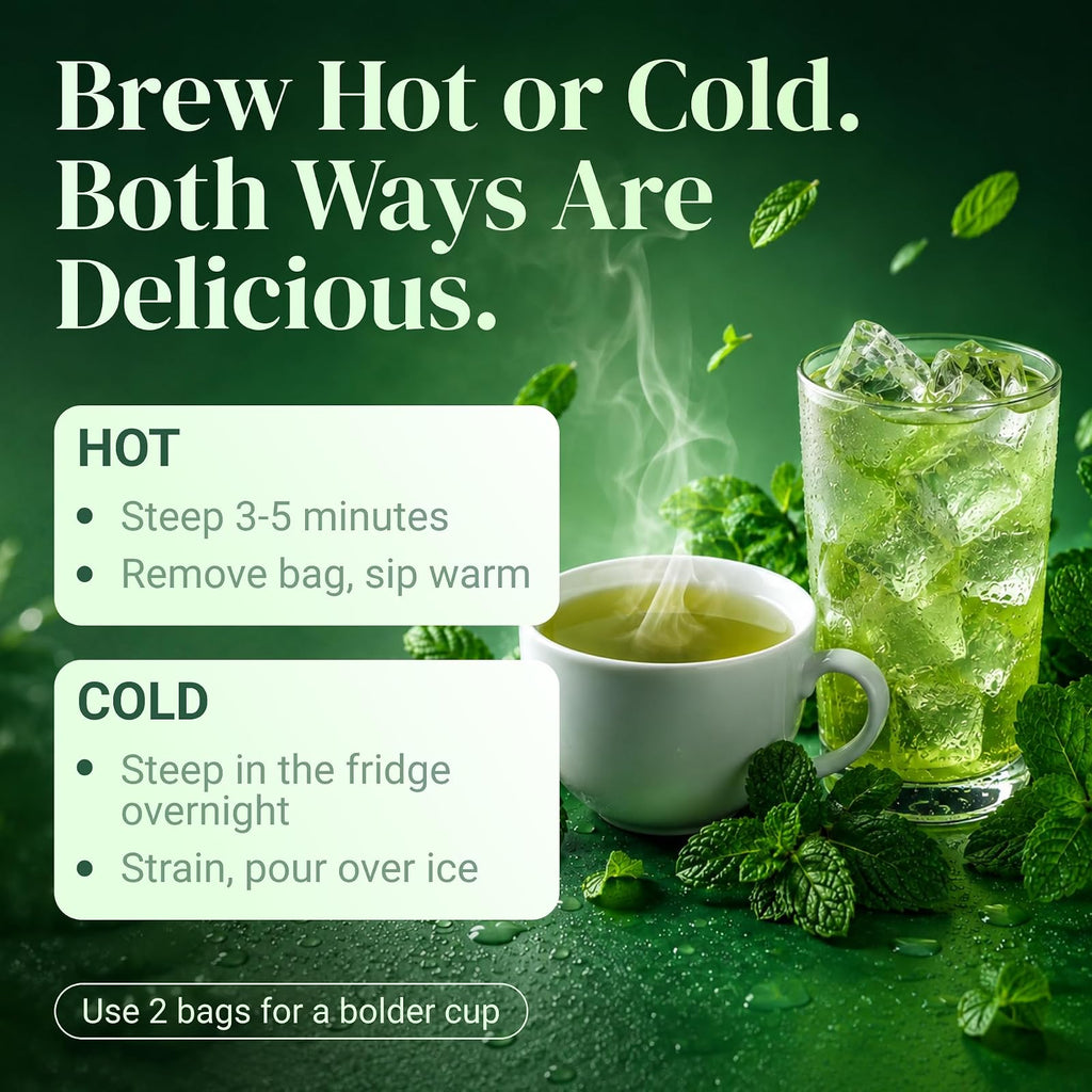 aromatic spearmint tea for relaxation