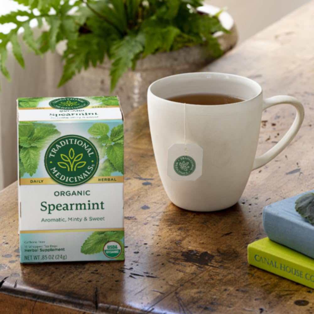 aromatic spearmint tea for soothing moments