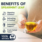 aromatic spearmint tea for soothing